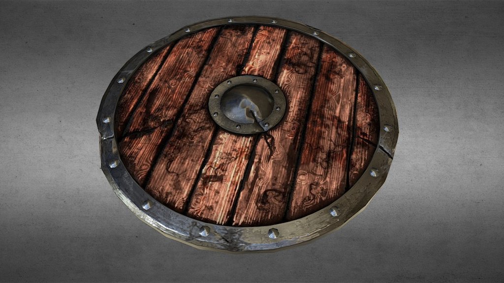 Battered Shield - 3D model by 13left [2e1ef34] - Sketchfab