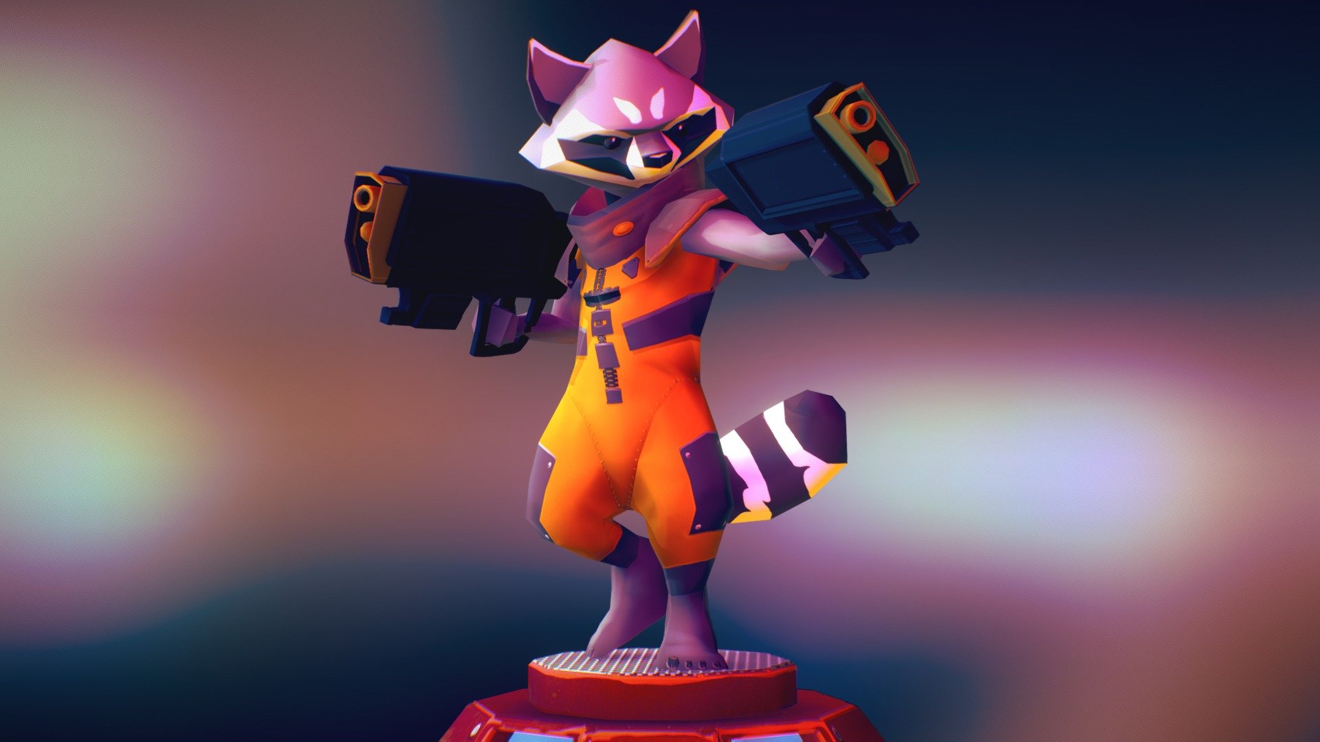 Rocket Raccoon - 3D model by Mawime (@maxbdx) [2e21209] - Sketchfab