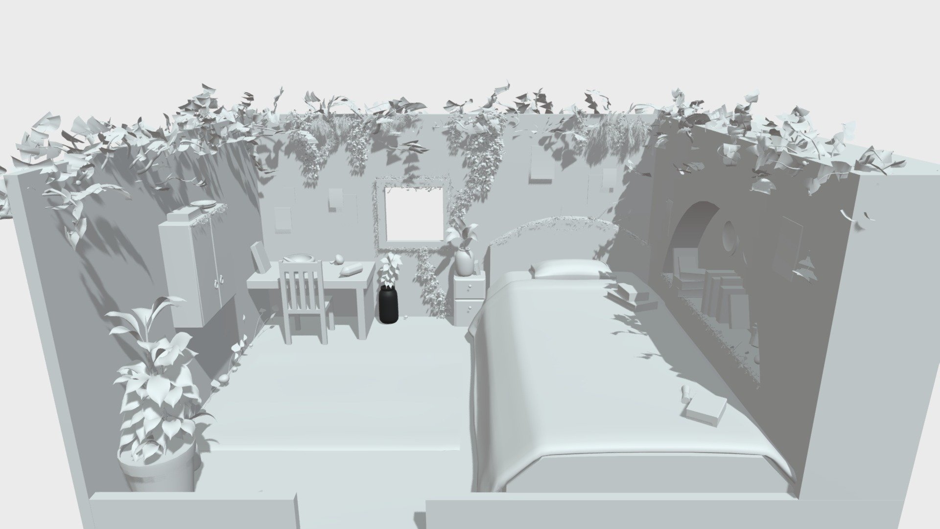 Grey Scene - Download Free 3D model by Celina (@vinterlys) [2e2209e ...