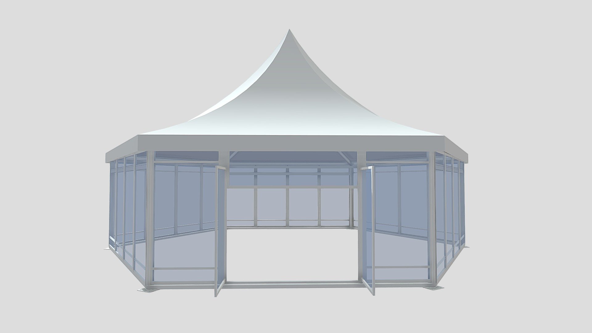 8 Sided Polygonal Tent - 3D model by Shenzhen Baikal Tent ...