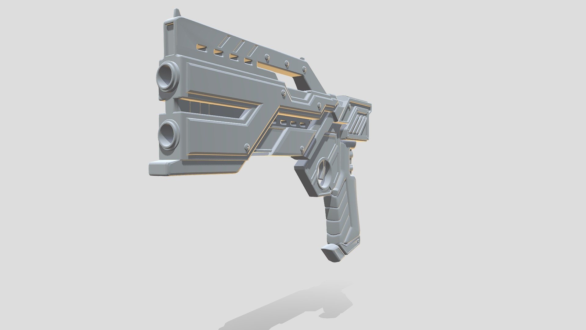 Sci-fi Gun Concept - 3D model by d3z0r_k [2e2300a] - Sketchfab