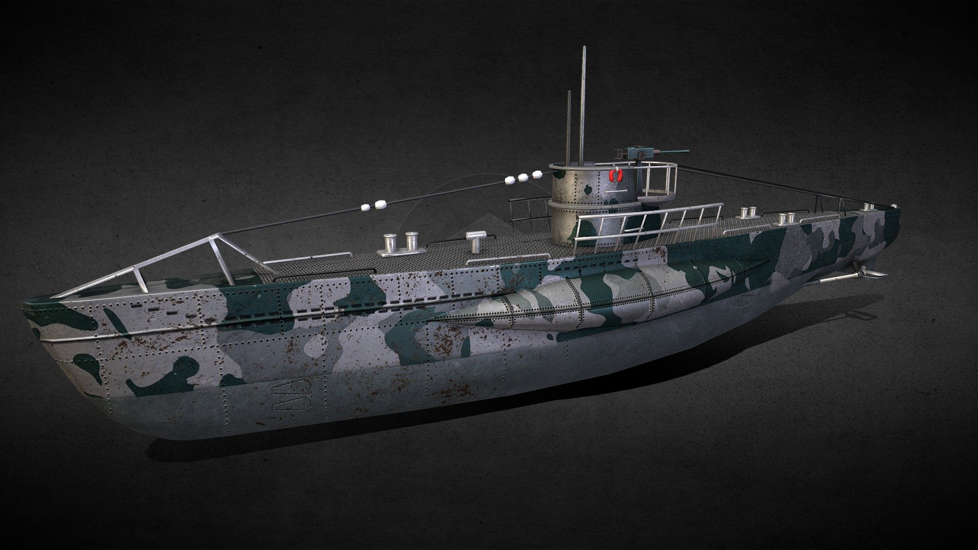 German Uboat U-995 - 3D model by WebDev Wdc (@Webskitters3D) [2e23ca0] - Sketchfab