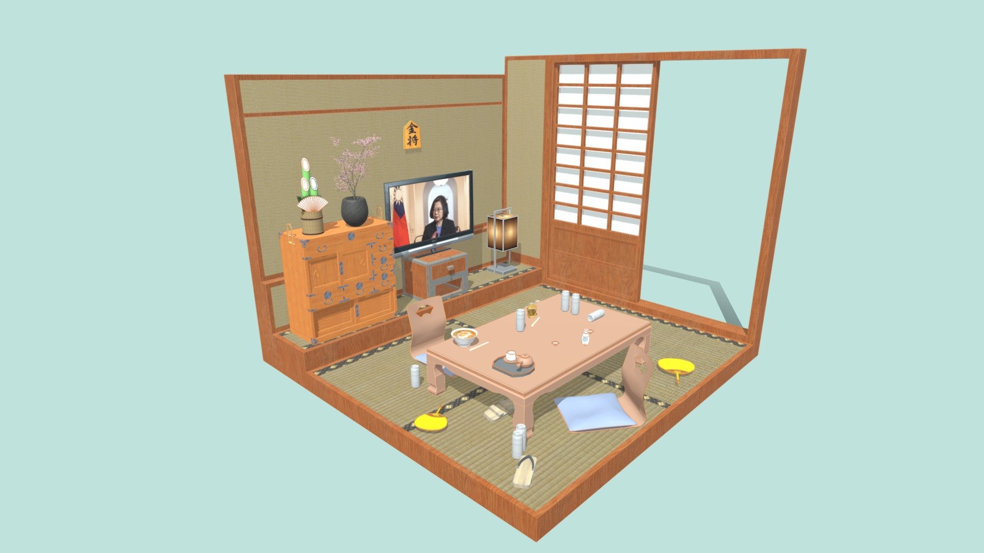Japanese House 01 - Download Free 3D model by Arts and Materials Lab ...