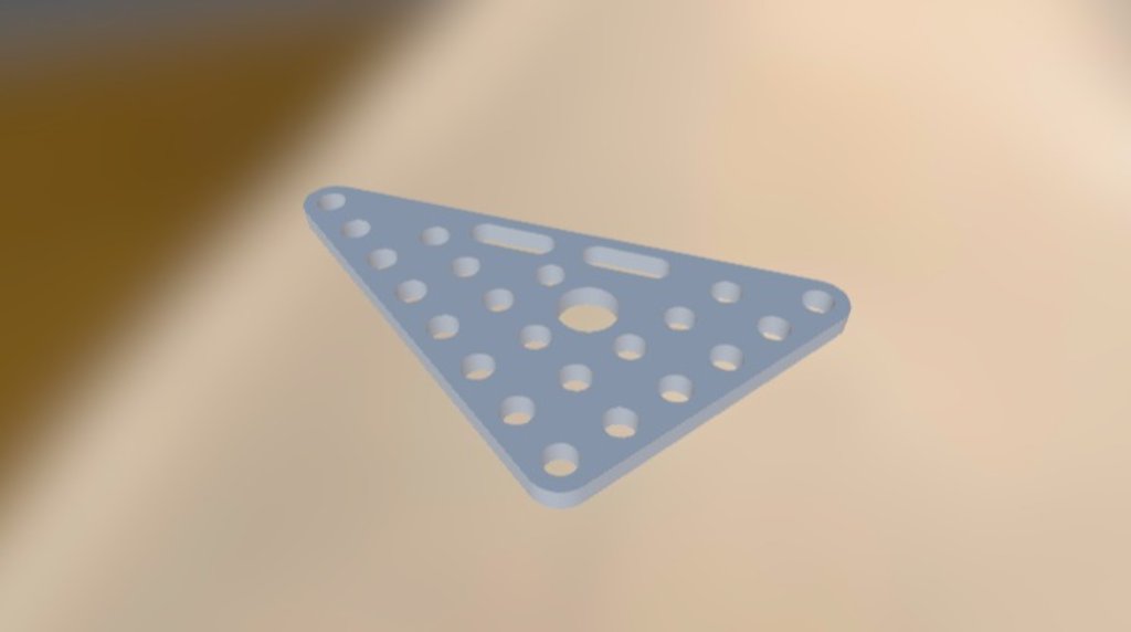 Triangle Plate 6x8三角连接片 - 3D model by Makeblock [2e24d47] - Sketchfab