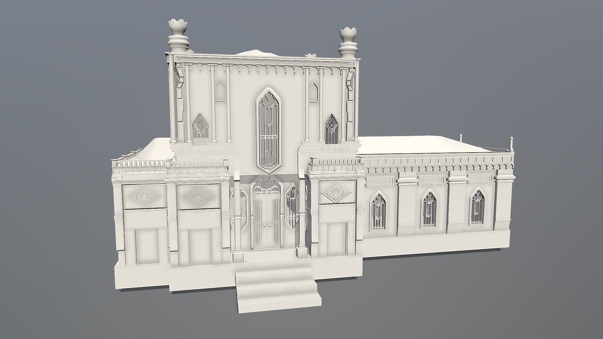 gothic house - 3D model by Carlijn Tobben (@carlijn.tobben) [2e26111 ...