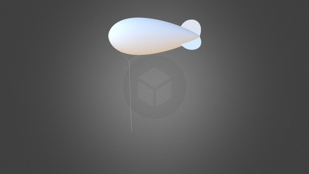 7ft Advertising Blimp - 3D model by thegeekpilot [2e27075] - Sketchfab