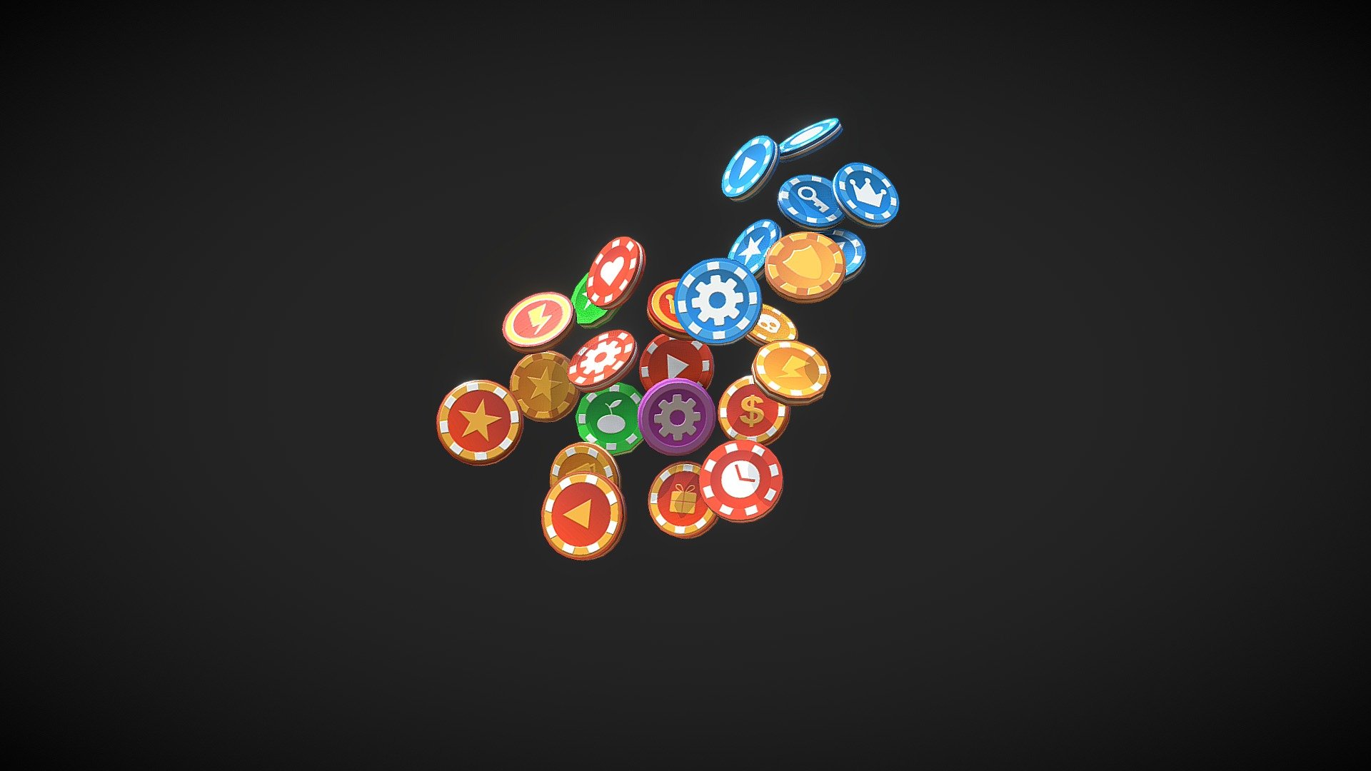 Mega Coin Pack 3D - 3D model by Saif Ullah (SheepFactory ...