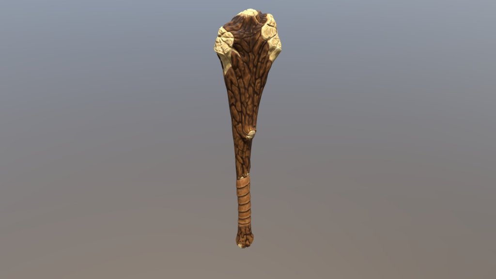 Club Weapon Middle Poly - 3D model by Leonid (@3dLeoModels) [2e28ae7 ...