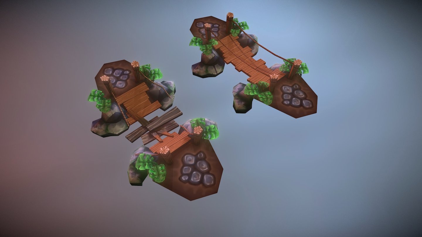 Cartoon Bridges 2 - 3D model by NuclearGames [2e2c443] - Sketchfab