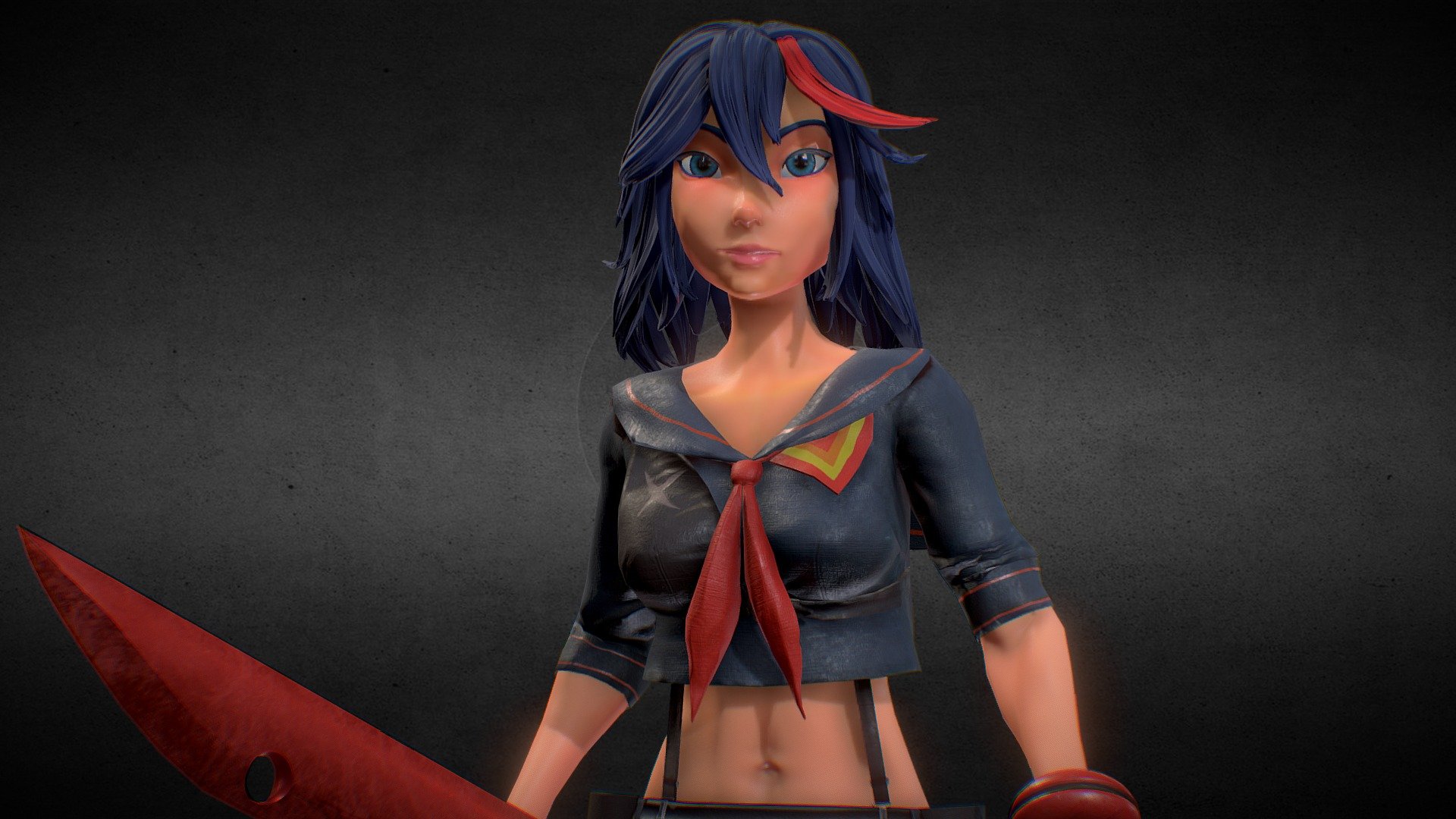 Ryuko Matoi - Concept Design - 3D model by Kero.Los [2e2d52a] - Sketchfab