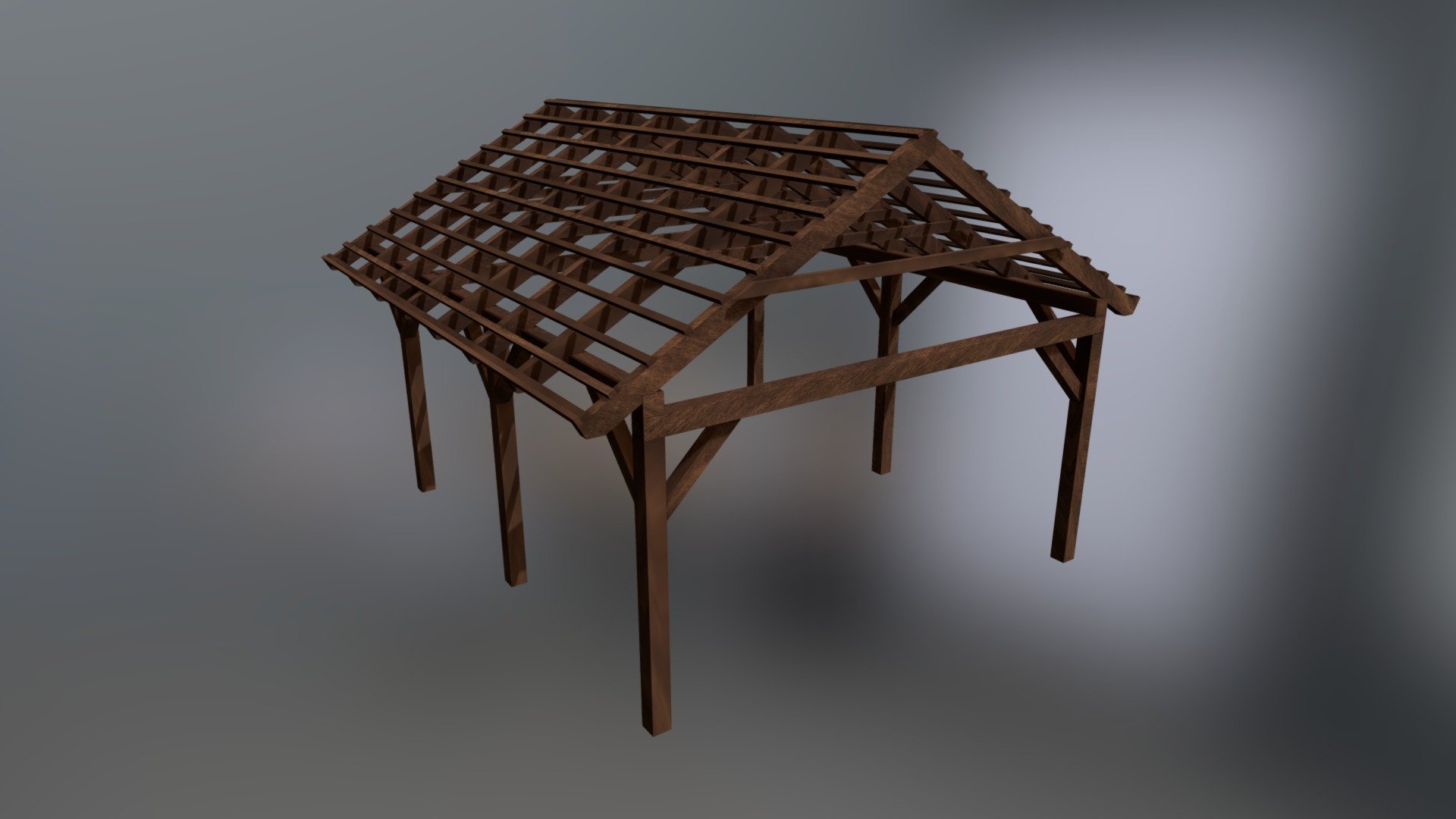 Wooden Awning - 3D model by Digital BIM Solutions (@digitalbimsolutions ...