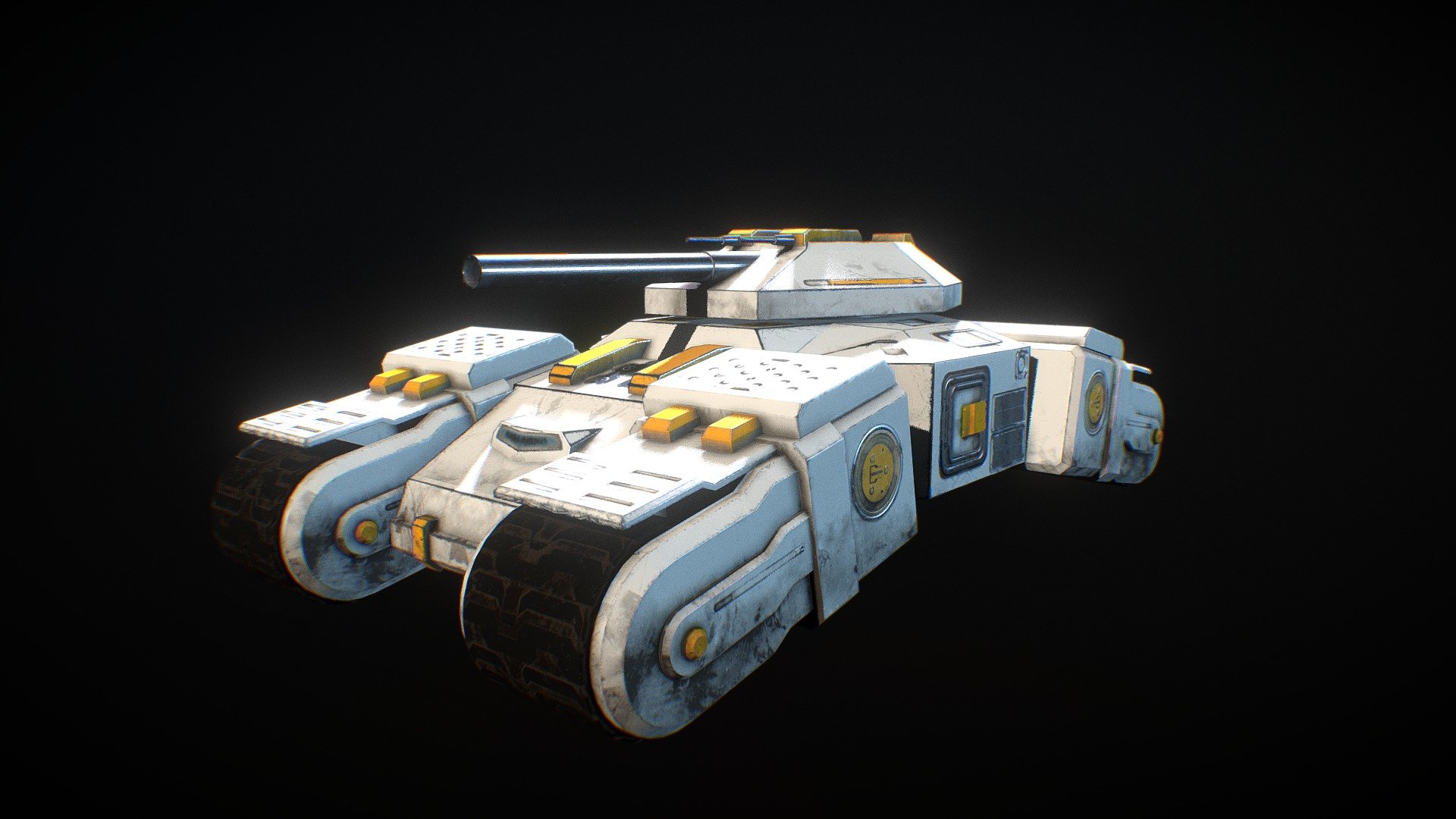 Tank 02 Sci-fi LP - 3D model by Aki_Kato [2e31fa9] - Sketchfab