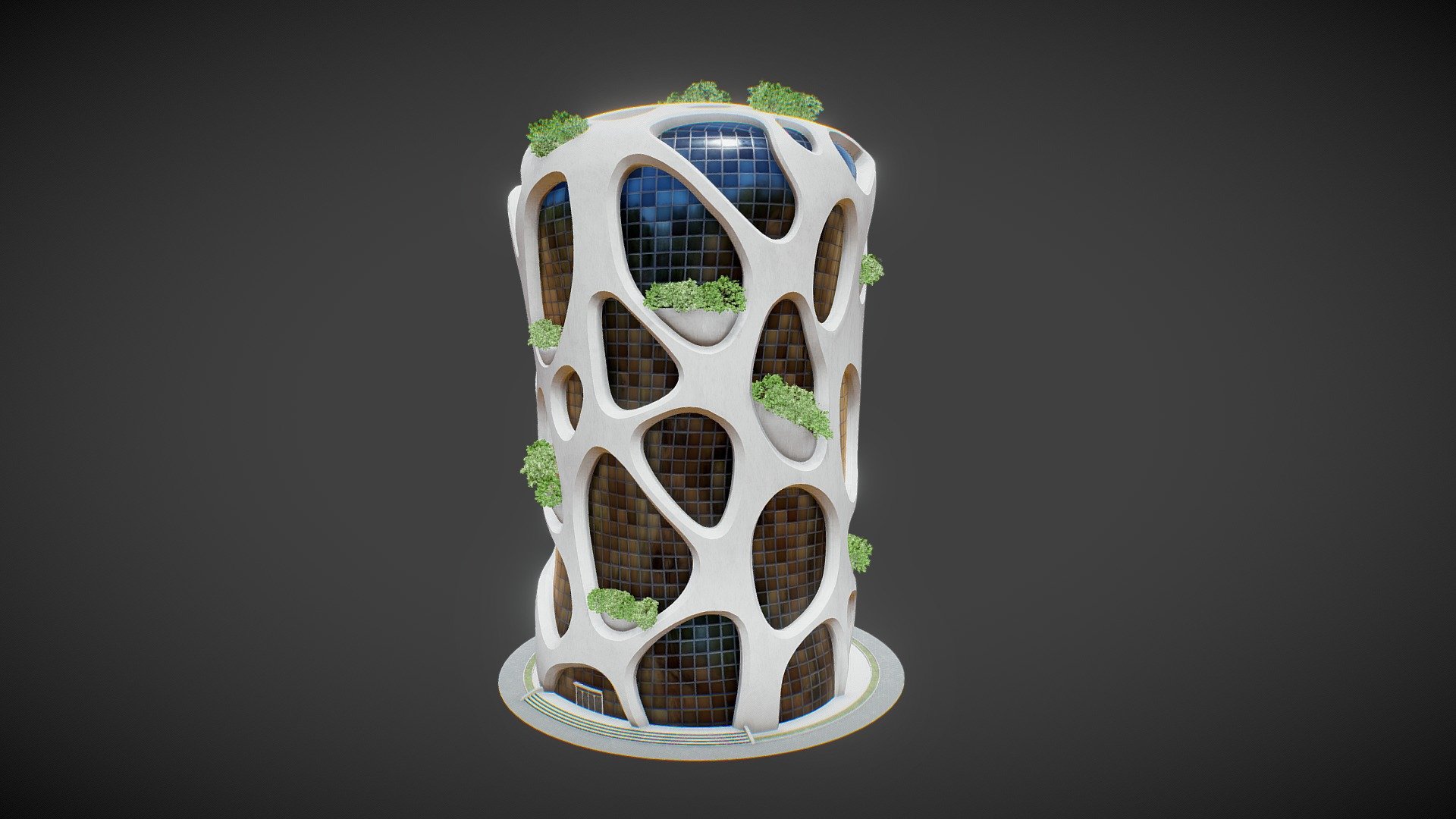 Futuristic city Utopian Buildings kit U001 - 3D model by Zippy ...