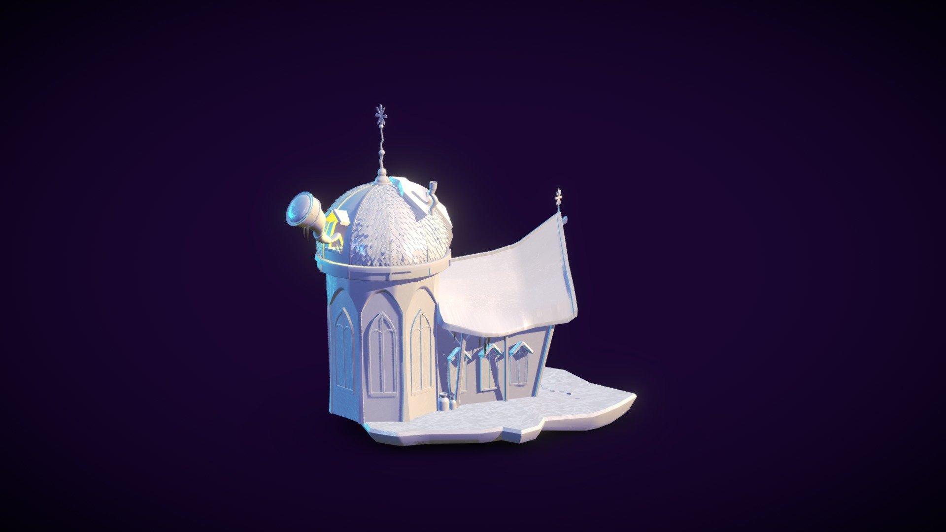 Winter Watchtower - 3D model by Feevd [2e35c79] - Sketchfab