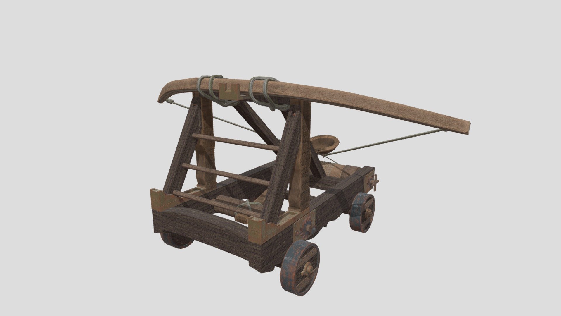 Roman Catapult - 3D model by KatieKrafter [2e39961] - Sketchfab