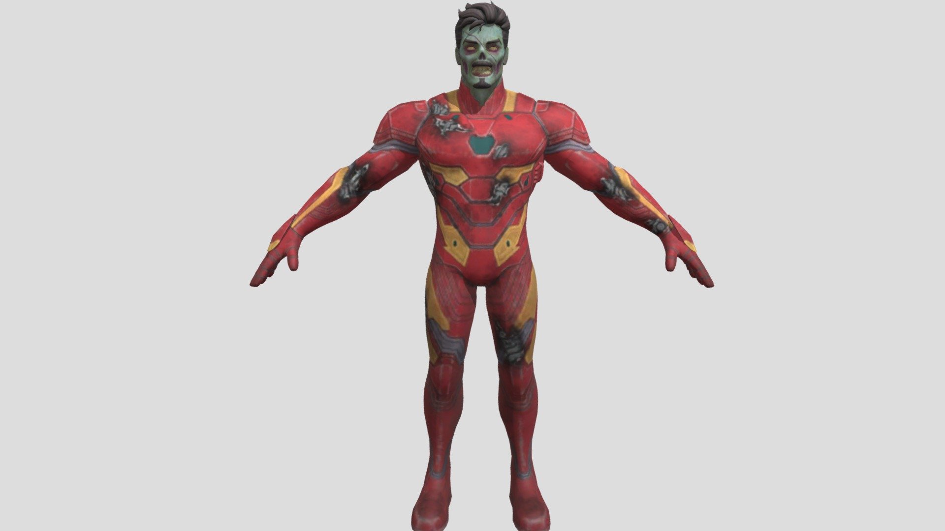 Iron Man Zombie - Download Free 3D model by 3D MODELS (@3dworldz ...