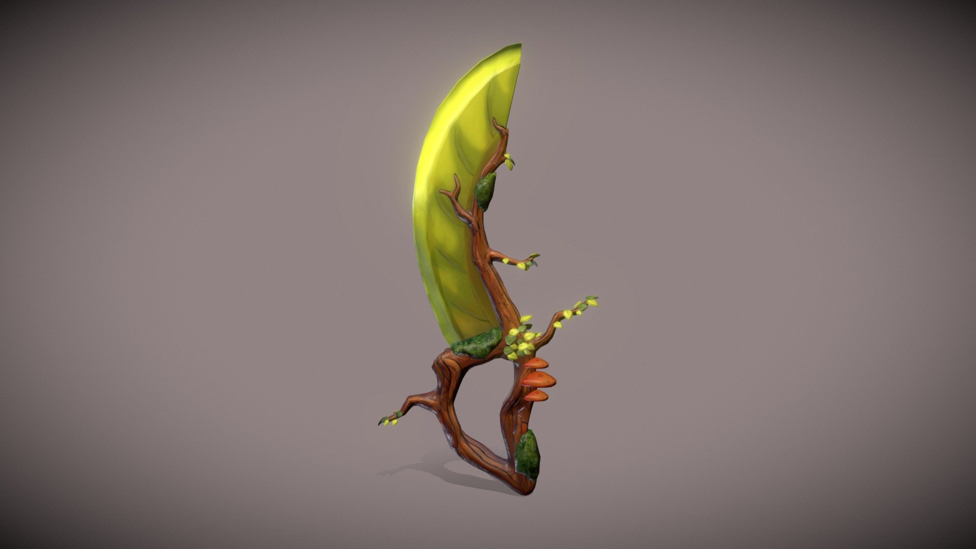 Forest Sword - 3D model by Evu [2e3ce22] - Sketchfab