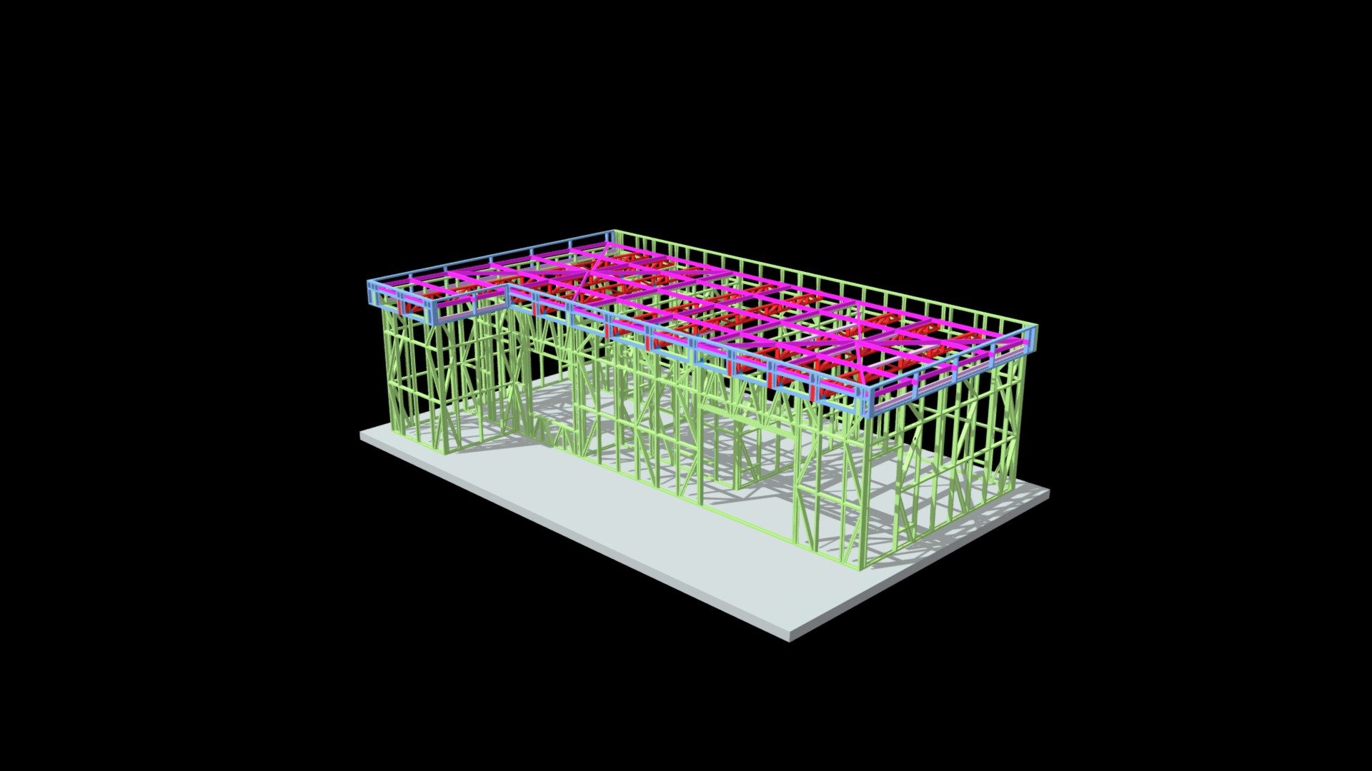 Light Gauge Steel Structure - Download Free 3D model by Joseph Esteve ...