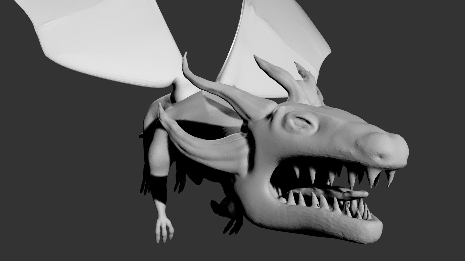 [Day 3] Training Dragon model - 3D model by N3shi [2e3ffbc] - Sketchfab