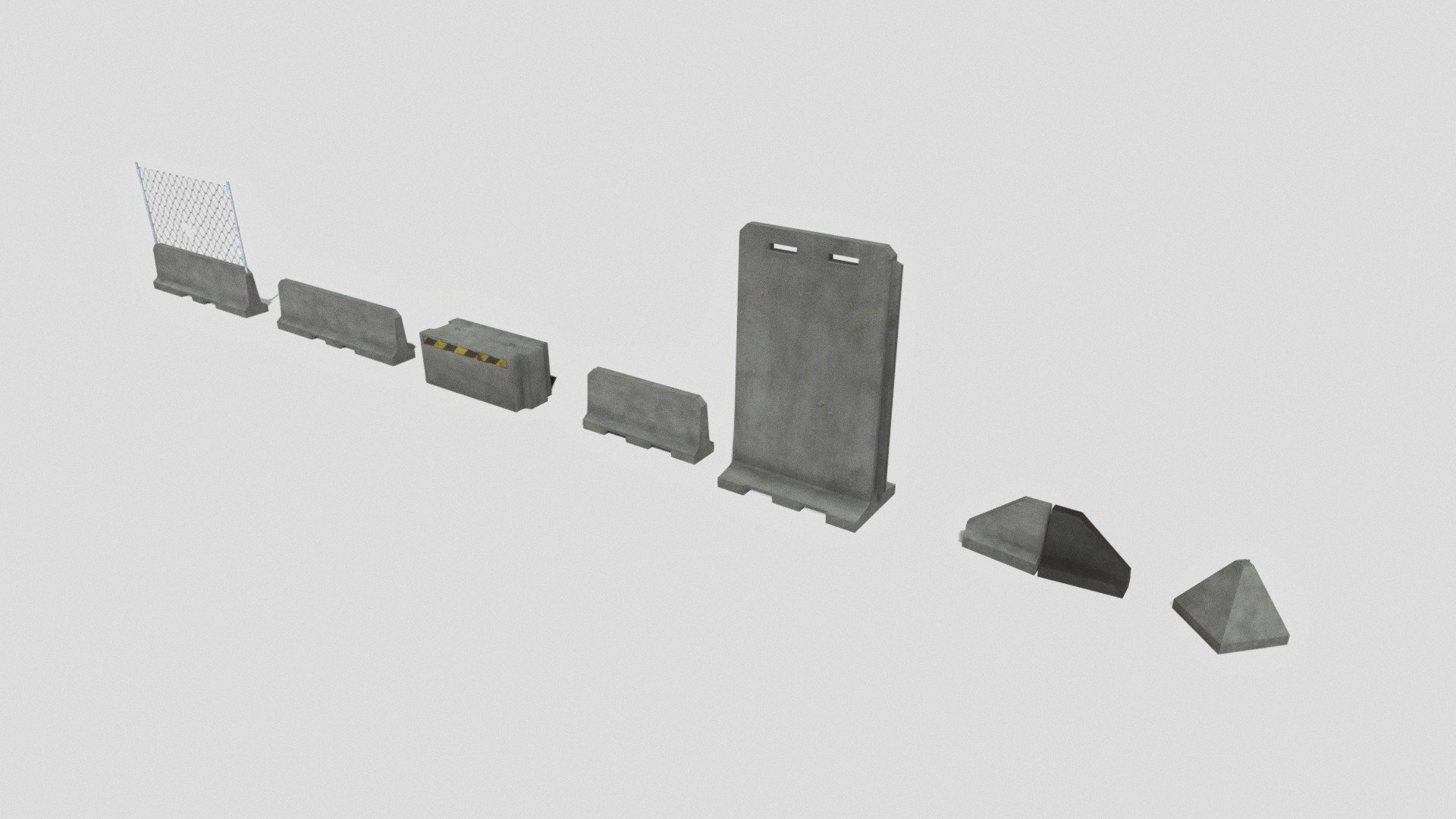 Military Barricades / Walls - Download Free 3D model by A_W [2e4080f ...