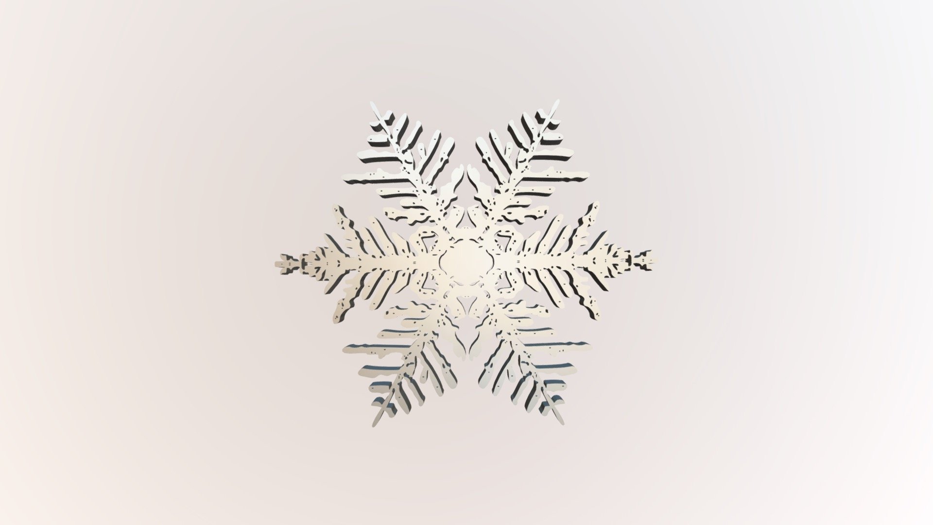 Snowflake - 3D model by David Malkasian (@note2david97) [2e416c3 ...
