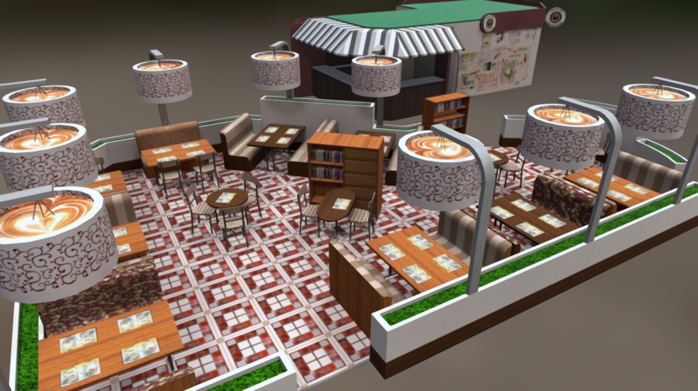Fast Food Restaurant -3 - 3D model by Aglobex [2e41bbb] - Sketchfab
