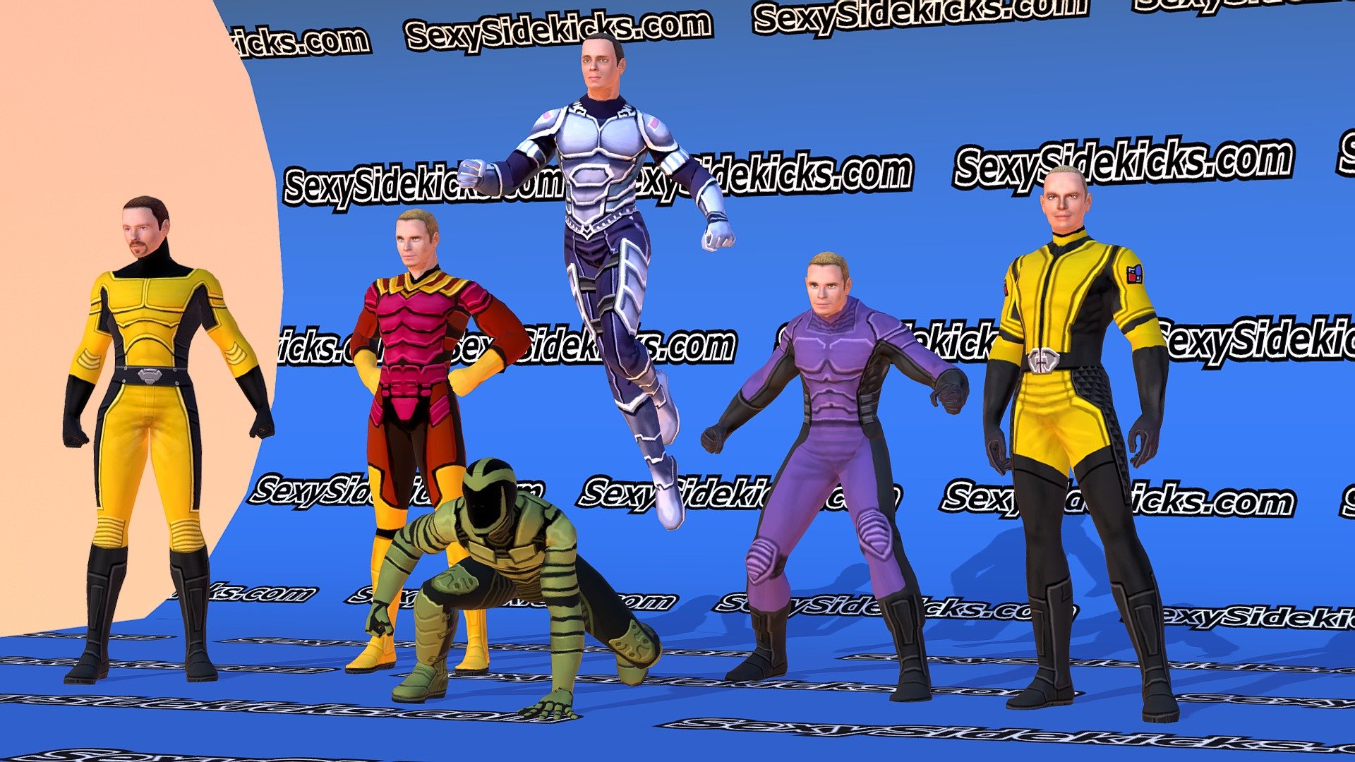 The Superhero Construction Kit Future Males1-6 - 3D model by rungy ...
