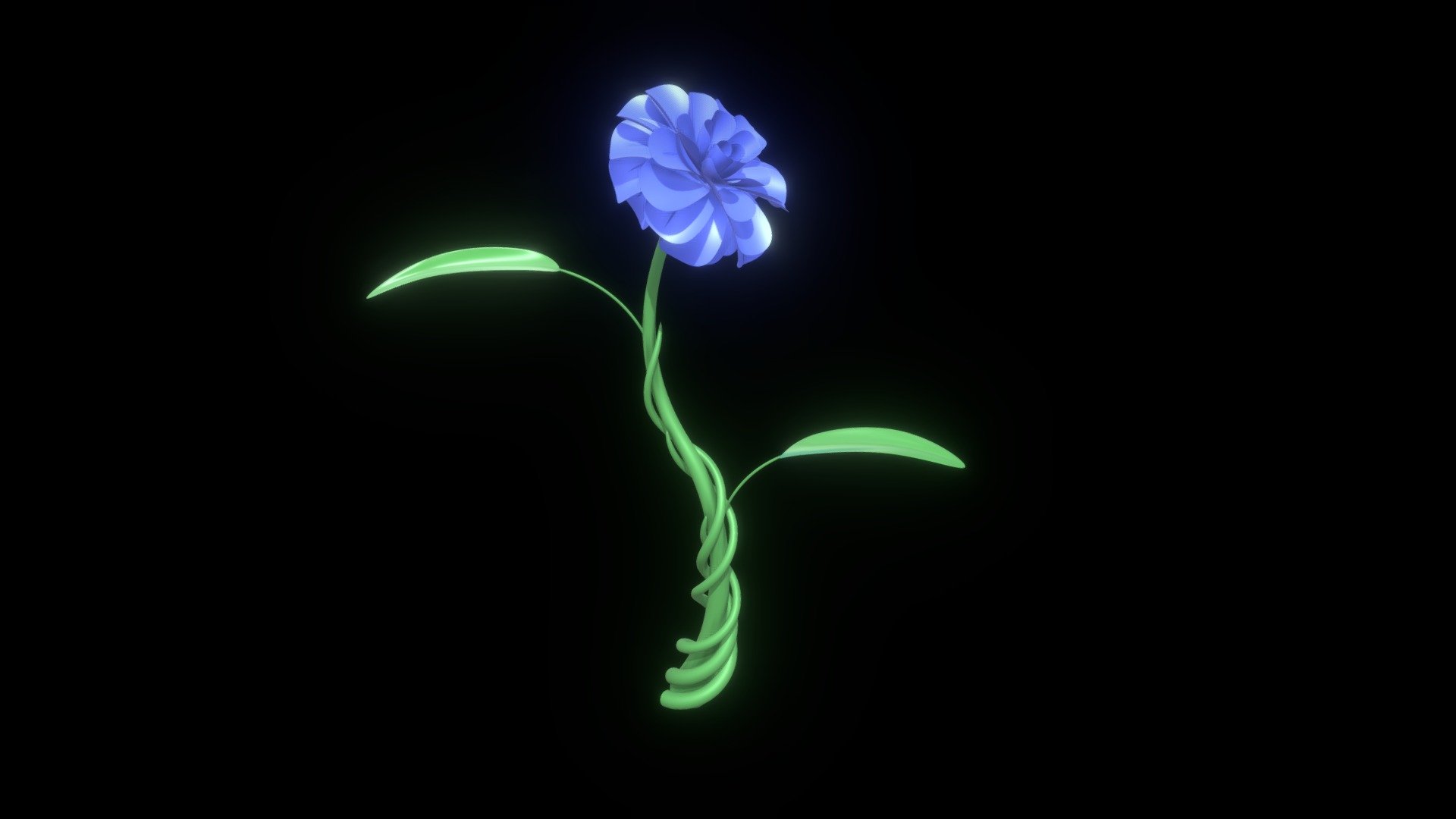 Blue blossom / flower - Download Free 3D model by HUuser2024 [2e4706d ...