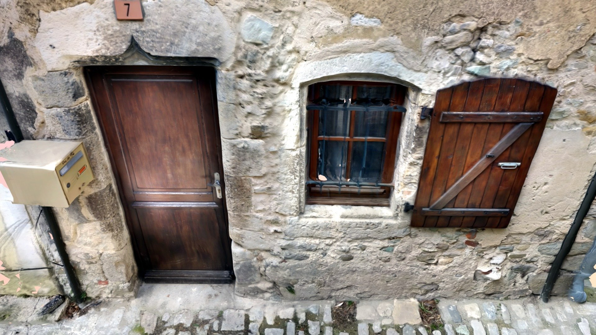 Old French village 1600s house front 3D scan - 3D model by ...