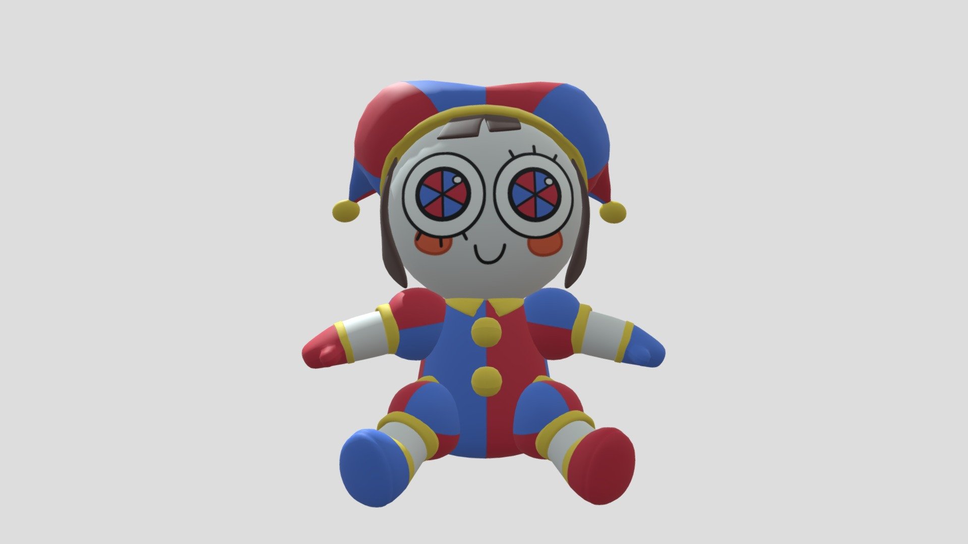 Happy Pomni - Download Free 3D model by Bittergiggle Playz [OFFICIAL ...