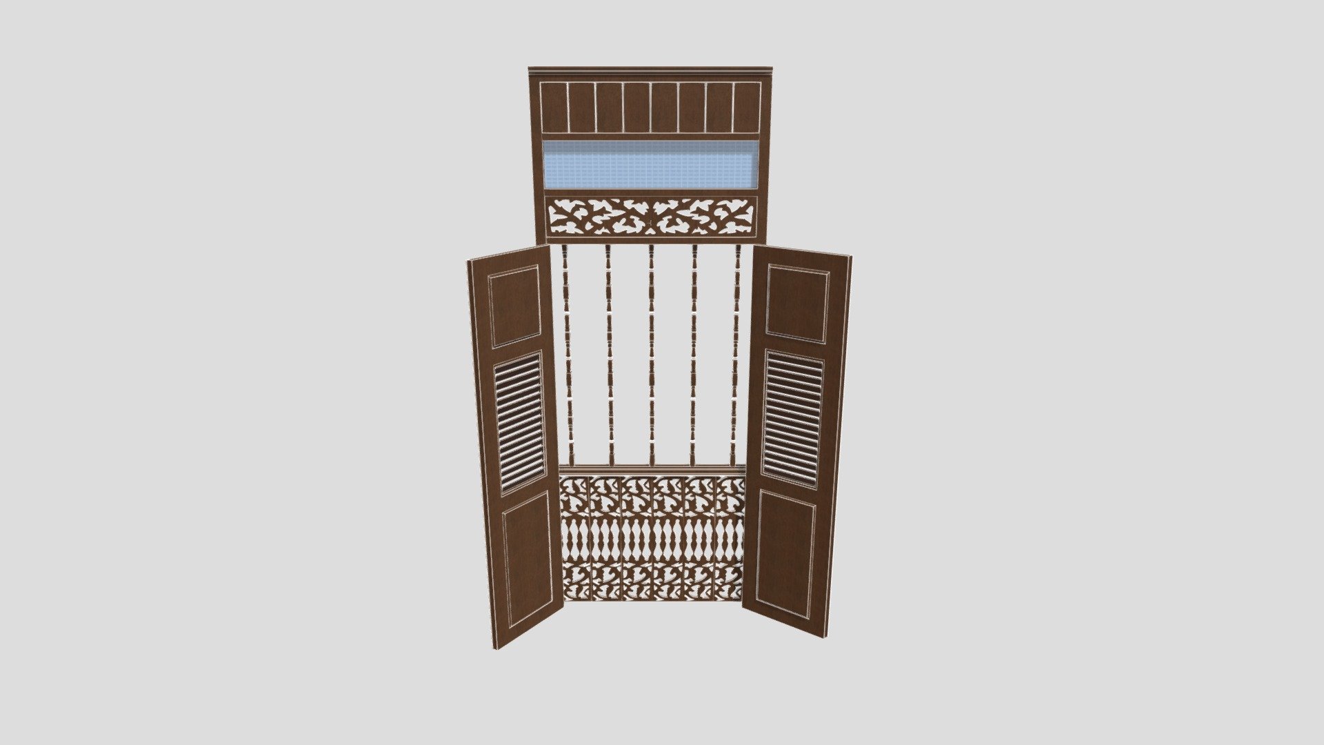 Malay Window - 3D model by mohex31 [2e497cc] - Sketchfab