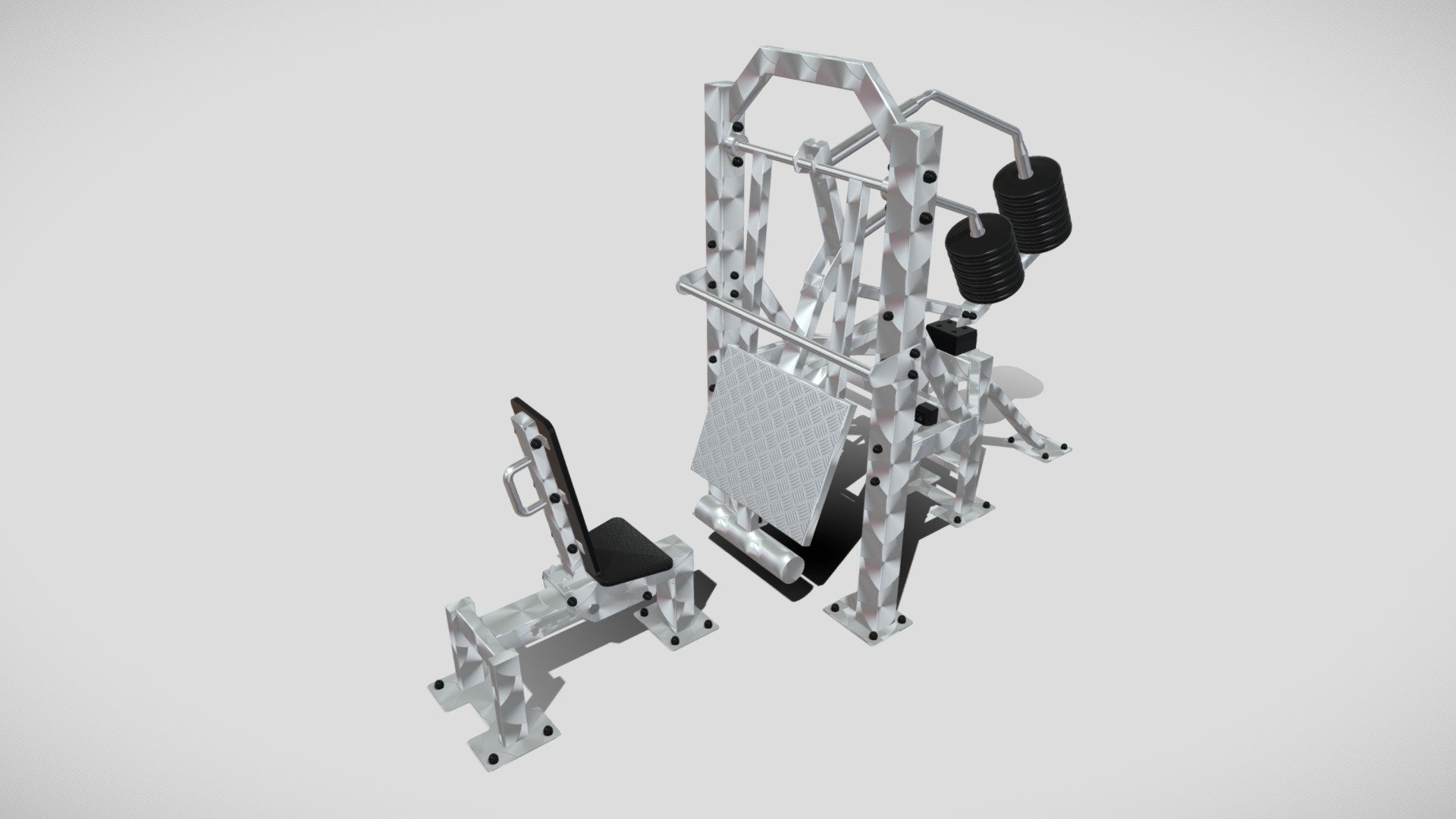 Leg Press - 3D model by iveoutdoor [2e49bcb] - Sketchfab