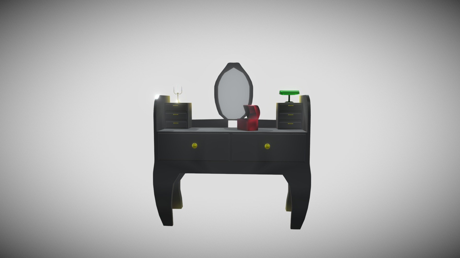 makeup table - Download Free 3D model by dubson [2e4a7c1] - Sketchfab