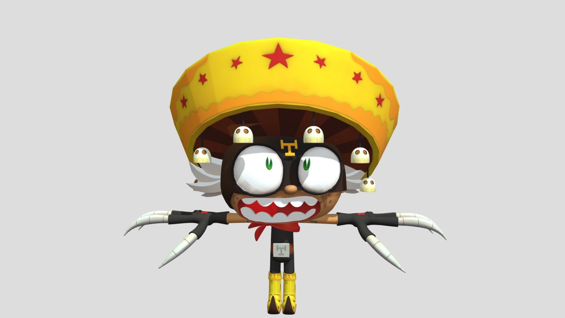 Nasb2 - ElTigre Scared Costume - Download Free 3D model by SMF Friends ...