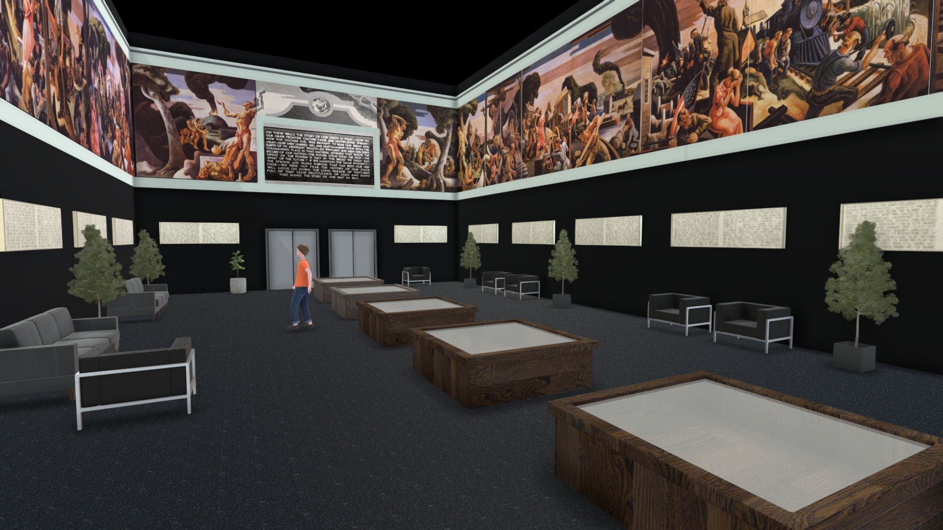 1932 Columbia Exposition Benton Murals - Download Free 3D model by ...