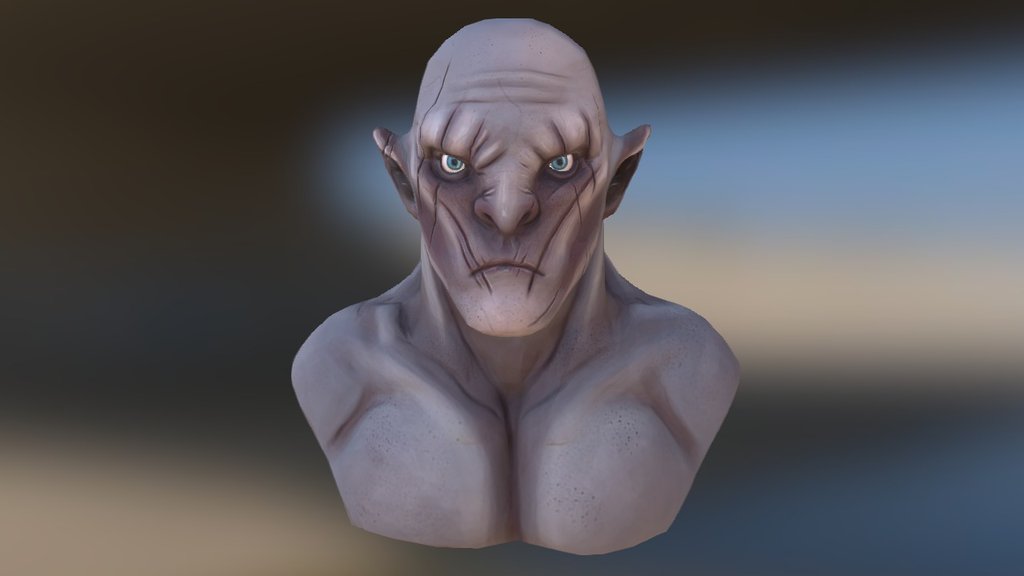 Azog The Defiler - Bust Sculpt - 3D model by frasergregory [2e52729 ...