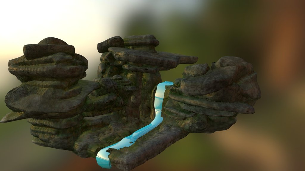 Waterfall - 3D model by jacquesachille [2e52744] - Sketchfab