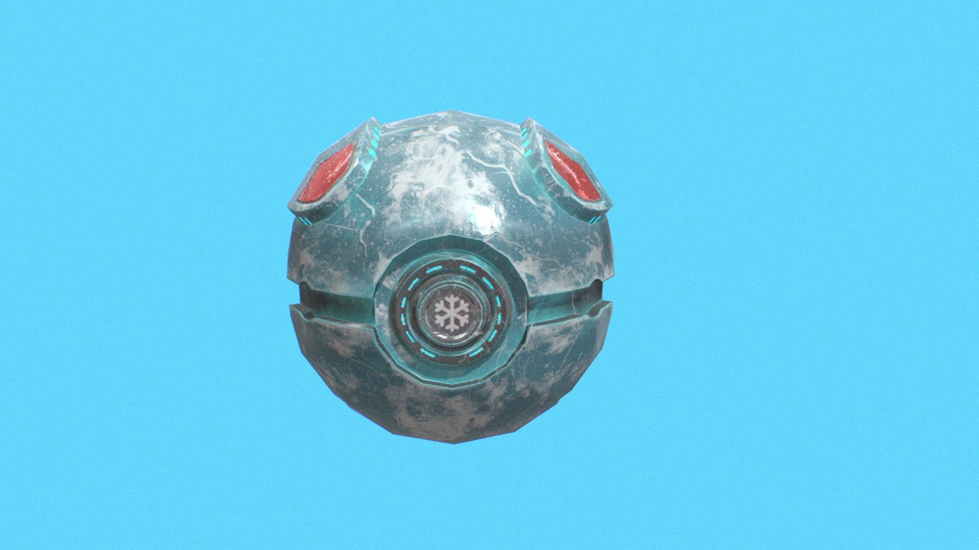 Ice Pokeball - 3D model by santsote [2e544ea] - Sketchfab