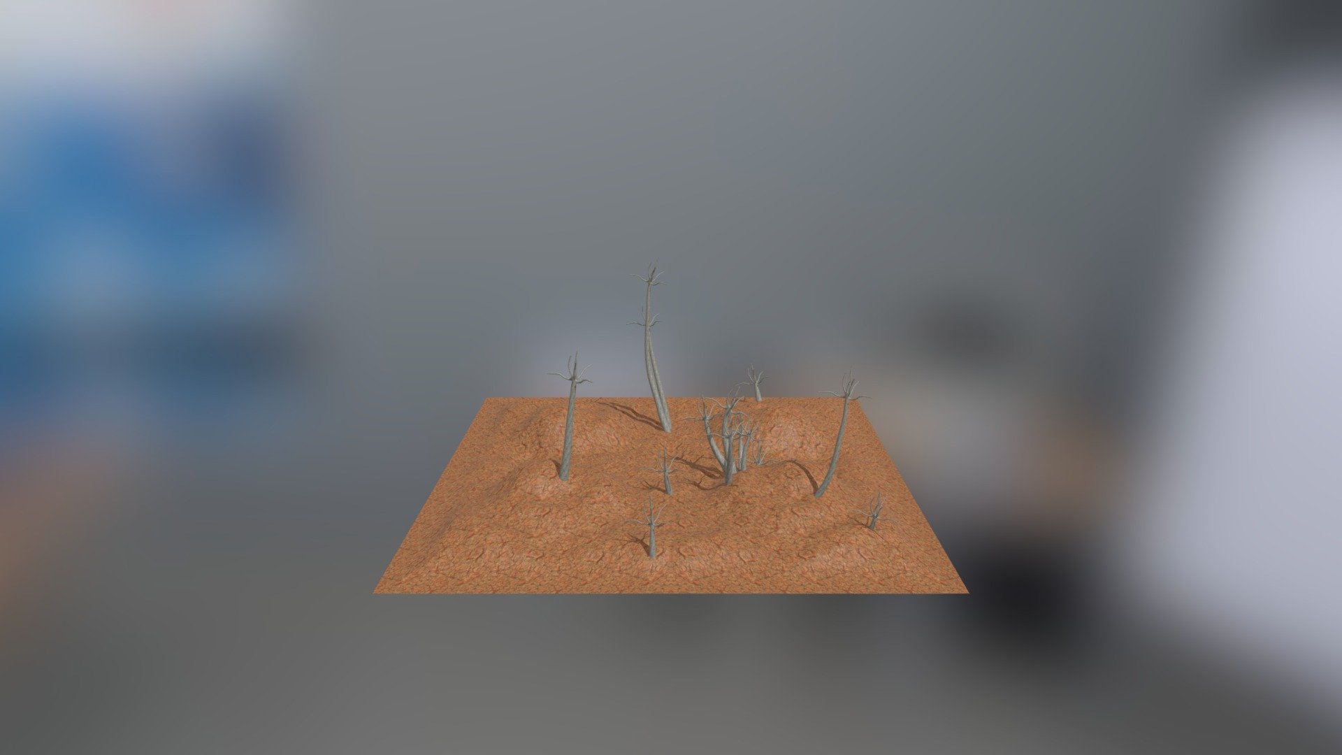 Trees and ground to death place - Buy Royalty Free 3D model by PATH ...