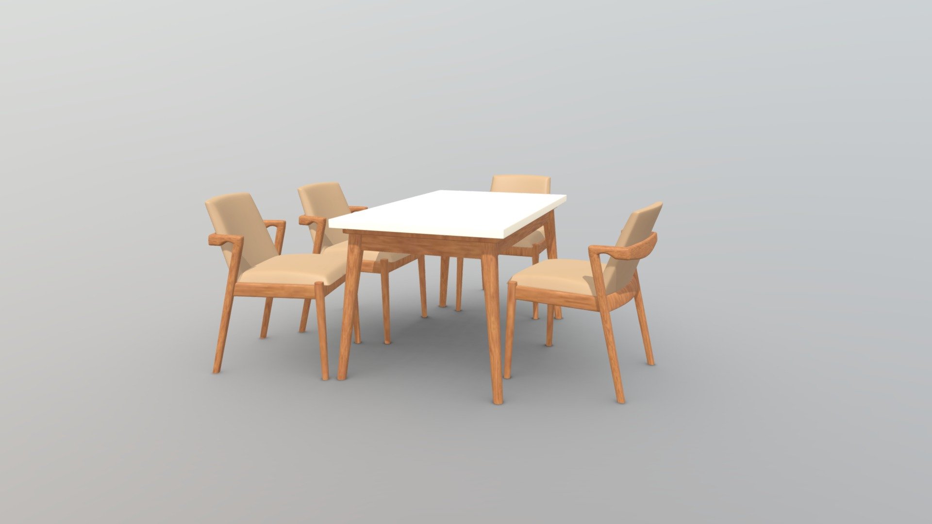 Table Set 2412 - Buy Royalty Free 3D model by interior model ...