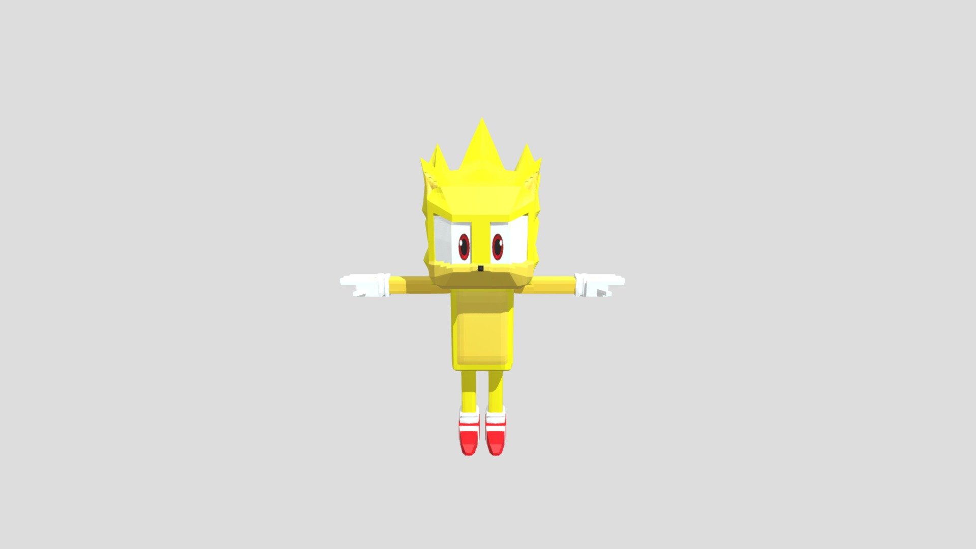Super Sonic Low Poly rigged - Download Free 3D model by Butyrin Roman ...
