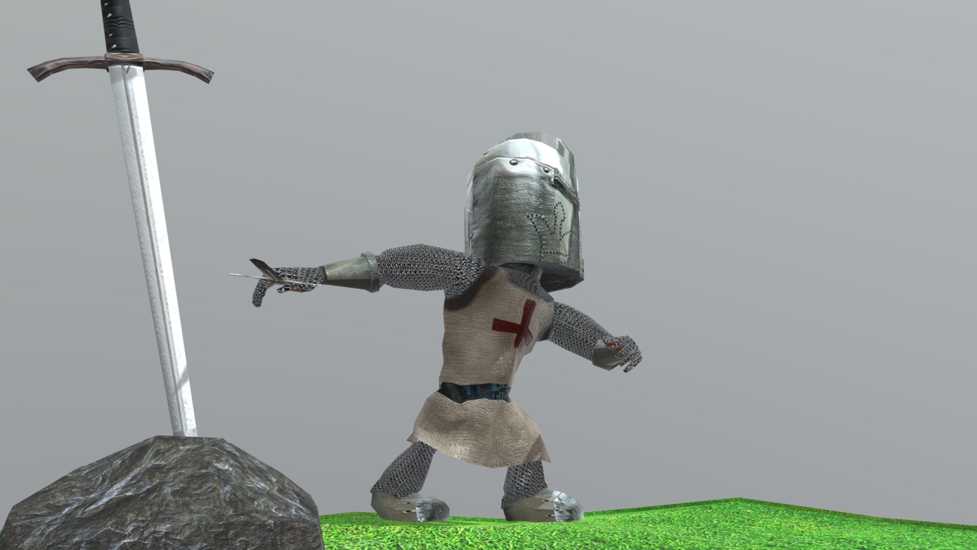 Knight Low Poly - 3D model by Ellena.Lin [2e58ecd] - Sketchfab