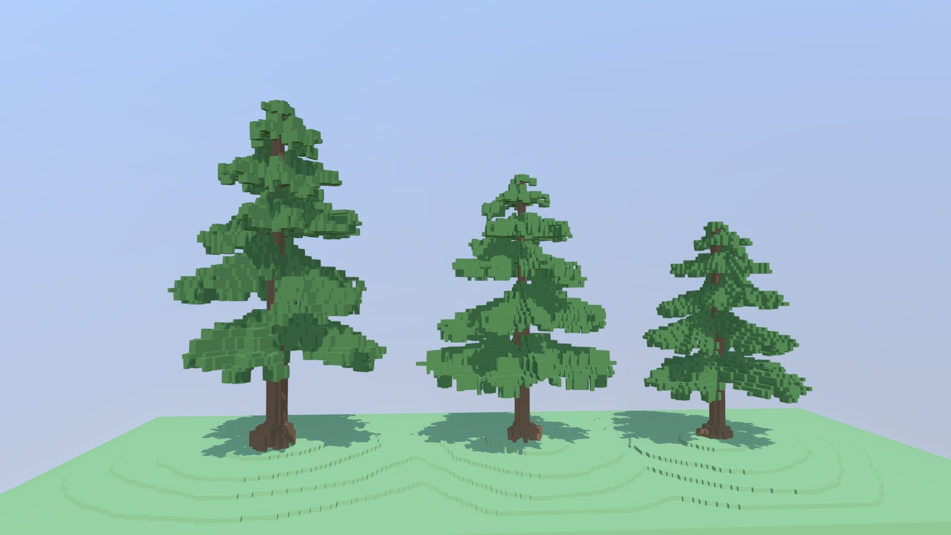 Voxel Trees - Buy Royalty Free 3D model by thetomatoaddict (@june2) [2e59923] - Sketchfab Store