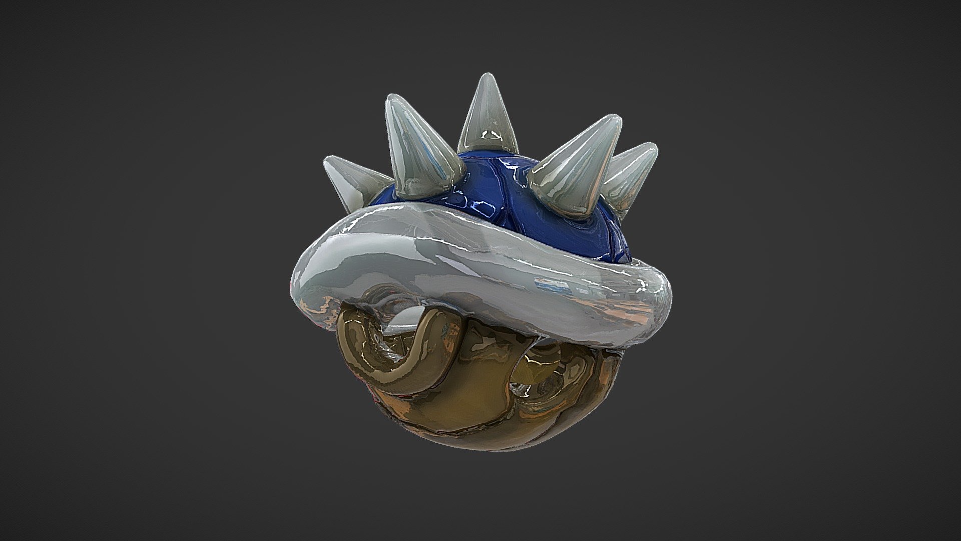 Tortuga Caparazón Azul M.B. LowModel - 3D model by nico3021 [2e59d60 ...