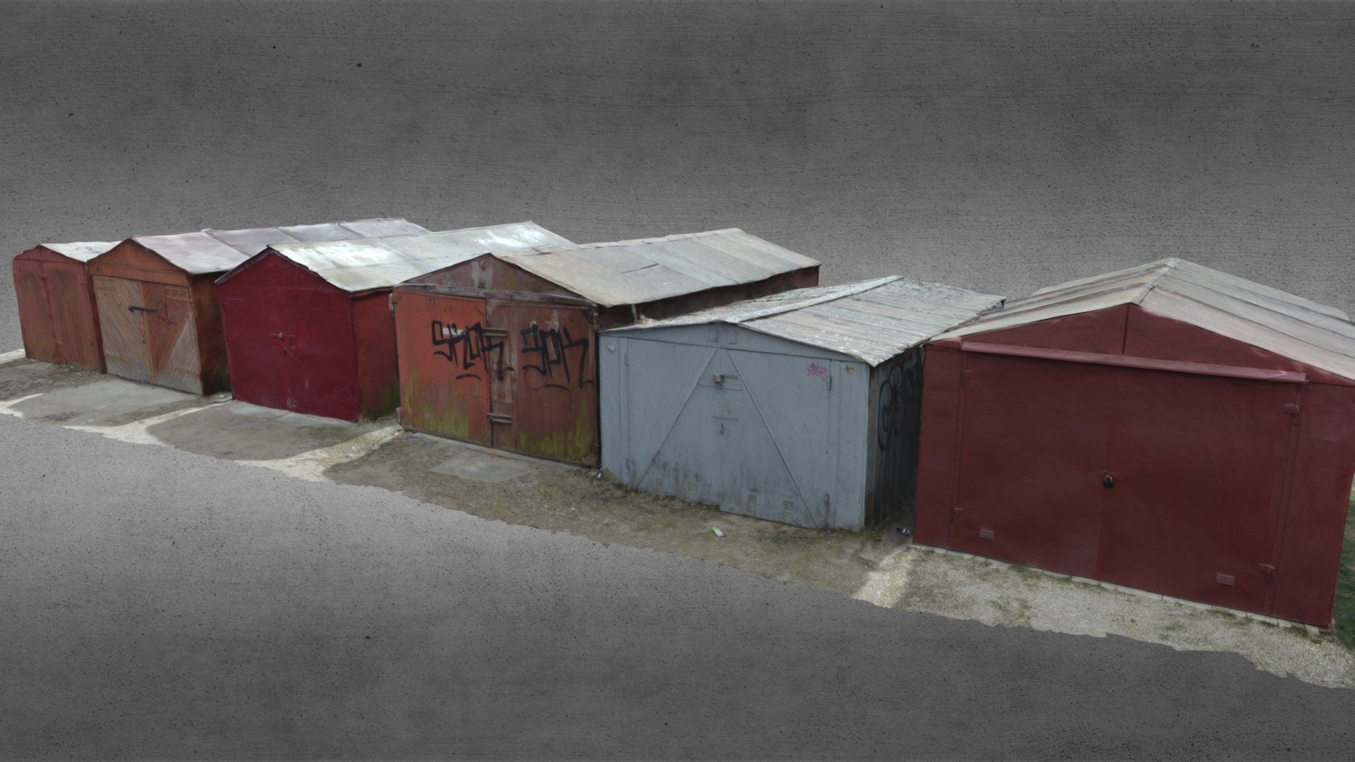Rusted Metal Garages - Buy Royalty Free 3D model by Abandoned Scans ...