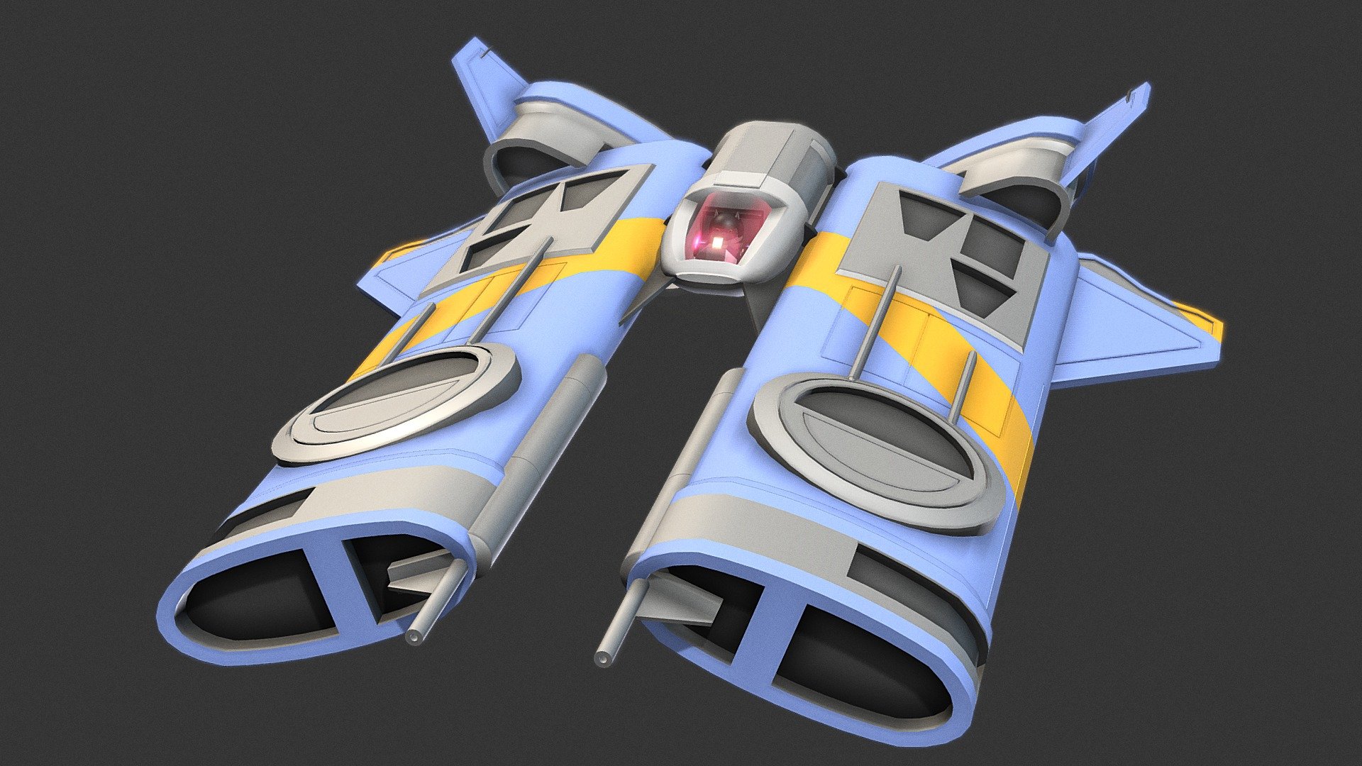 Cat Starfighter - 3D model by nestor_d [2e5b6a5] - Sketchfab