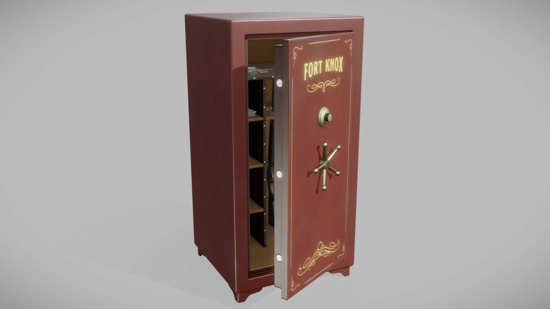 Safebox Fort Knox - 3D model by day9 [2e5d37e] - Sketchfab