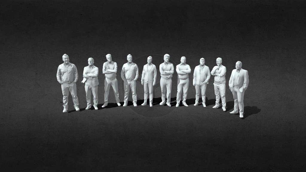 crowd - A 3D model collection by oyeluque - Sketchfab
