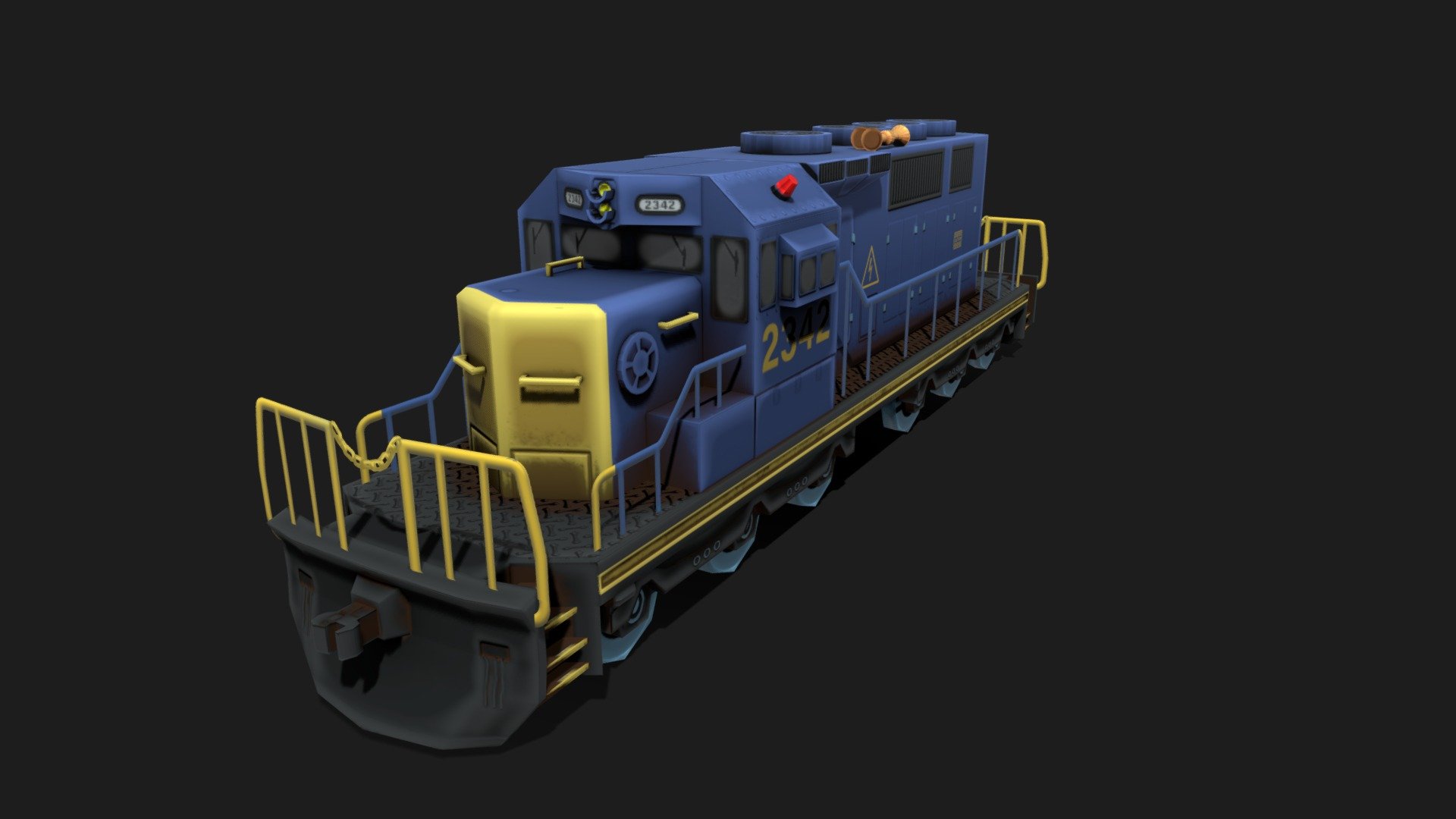 Dash2 (EMD SD40-2) - 3D model by kuuvalas [2e5dc1f] - Sketchfab