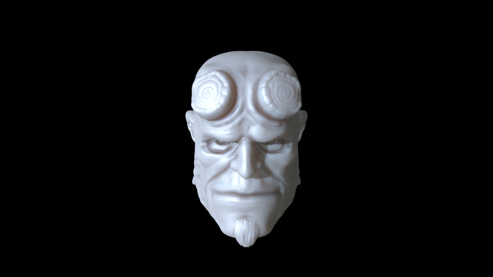 Hellboy Head Concept - 3D model by Abitsketchy [2e5e1e7] - Sketchfab